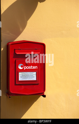 Posten Norge Norwegian post box Norway Stock Photo - Alamy