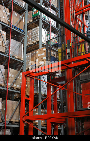 High rack warehouse of the Suederelbe Logistik, Hamburg, Germany Stock ...