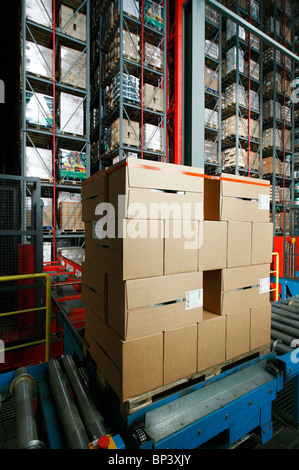 High rack warehouse of the Suederelbe Logistik, Hamburg, Germany Stock ...