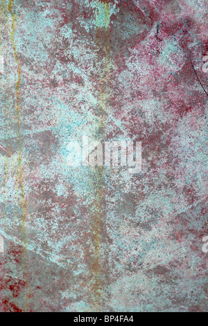 Green painted damaged grunge wall background or texture Stock Photo - Alamy