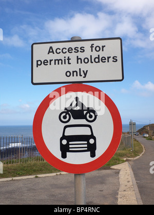 Access Only traffic warning sign UK Stock Photo - Alamy