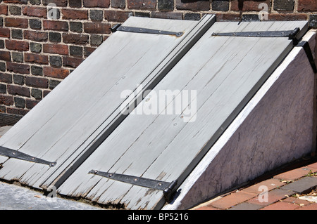 Hatchway, external cellar doors Stock Photo - Alamy