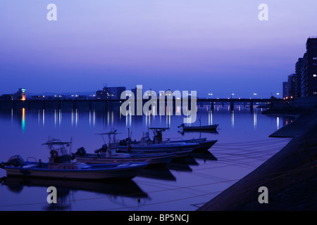 Oyodo River and Odo Bridge, Miyazaki, Miyazaki, Japan Stock Photo - Alamy