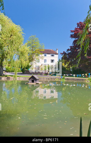 Otford duck pond, center of the village Stock Photo - Alamy