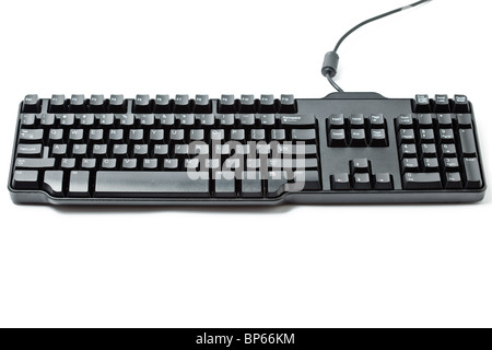 Black computer keyboard isolated on white background Stock Photo - Alamy