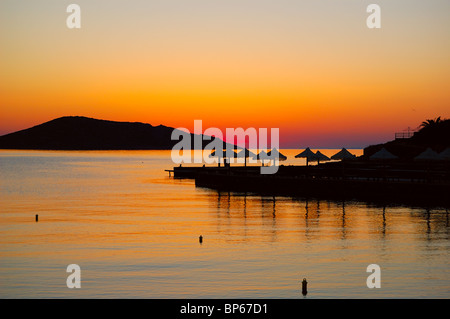 Sunrise at luxury resort, Crete, Greece Stock Photo - Alamy