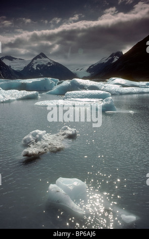 Alaska landscape ice boulders dramatic Stock Photo - Alamy