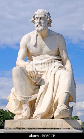 Austria, Vienna, Statue of Greek historian Polybius in front of the ...
