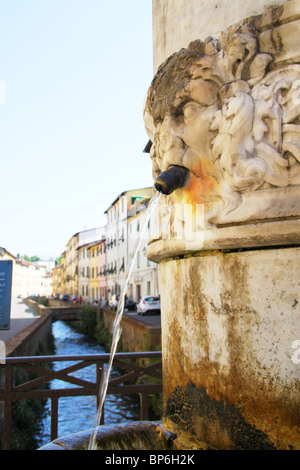 Fountain, Il fosso, lucca, Tuscany, Italy Stock Photo - Alamy
