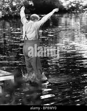 Dads Army ;Actor Arthur Lowe right who plays captain Mannering in the ...