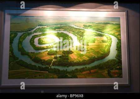 Model of the ancient ruins town at Yancheng Remains Museum, Changzhou ...