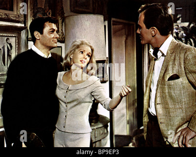 Actors Debbie Reynolds, Tony Curtis, and Pat Boone in the movie Stock ...