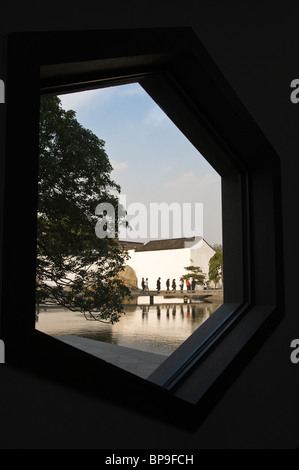 View of architecture in Suzhou Museum. Shot in suzhou, China Stock ...