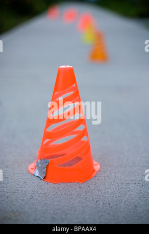 pylon, traffic cone, pylons, cone, traffic cones Stock Photo - Alamy