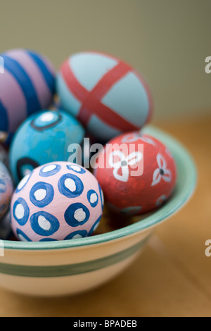 Hand painted Easter eggs Stock Photo - Alamy