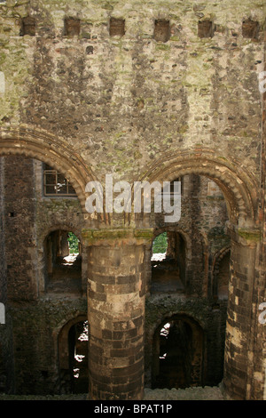 The Norman keep, built 1127, of Rochester castle on a summer morning ...