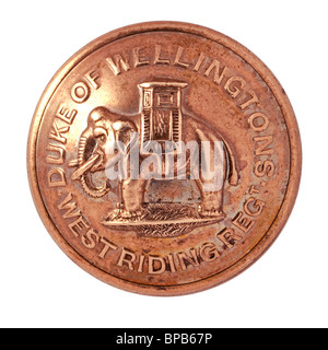 British Military Brass Button - Duke of Wellington West Riding Regiment ...