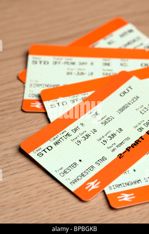 British rail train ticket Stock Photo - Alamy