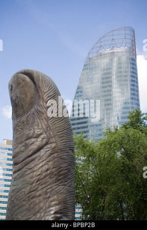 PARIS LA DEFENSE - GIANT THUMB DONE BY ARTIST CESAR (1981) 12 METERS ...