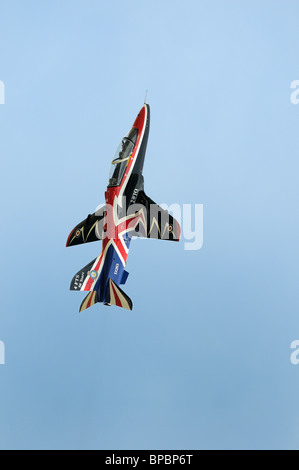 A Hawk jet trainer operated by the Royal Navy pilot preparing for a ...