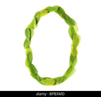 Numbers made of leaves Stock Photo - Alamy