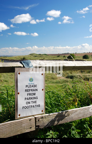 Please Refrain From Parking on the Footpath Sign Alnmouth ...