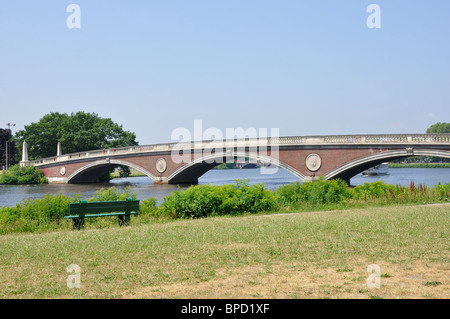 The John W. Weeks Bridge, a pedestrian bridge over the Charles River ...
