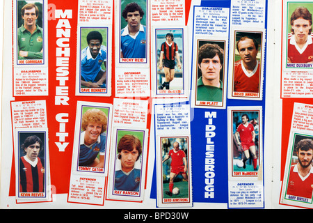 english football player cards collection book from the 1981-82 season ...