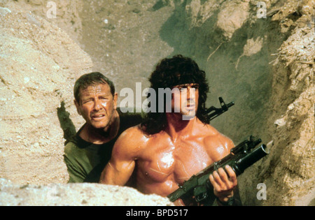 RAMBO III SYLVESTER STALLONE, RICHARD CRENNA Date: 1988 Stock Photo - Alamy