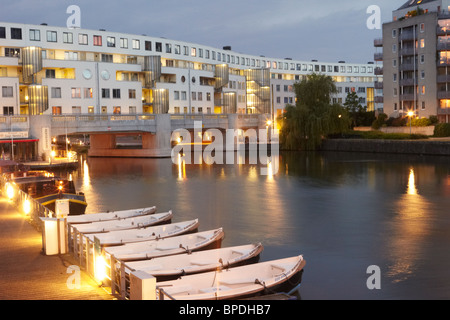 Eastern Docklands walk in Amsterdam Stock Photo - Alamy