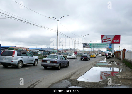 On The Road, Ulaan Baatar, Mongolia Stock Photo - Alamy