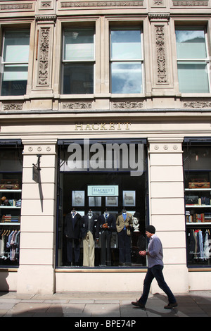 Hackett men's fashion store in Regent Street, London, UK Stock Photo ...