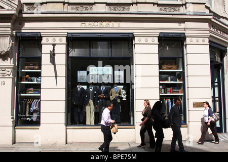 Hackett men's fashion store in Regent Street, London, UK Stock Photo ...