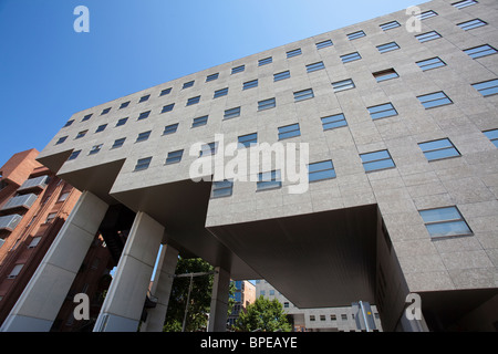 Barcelona State-of-the-art apartment block in Vila Olimpic, Spain Stock ...