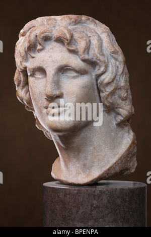 Roman statue of Alexander The Great. Marble. Perge. 2nd century AD. Inv ...