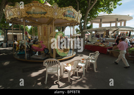 Small town carnival merry go round Stock Photo - Alamy
