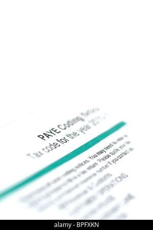 Tax Code Notice Stock Photo - Alamy