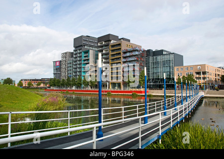Lelystad capital of the province of Flevoland built on reclaimed land ...