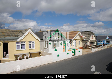 Seafront homes at Jaywick also referred to as West Clacton in Essex ...
