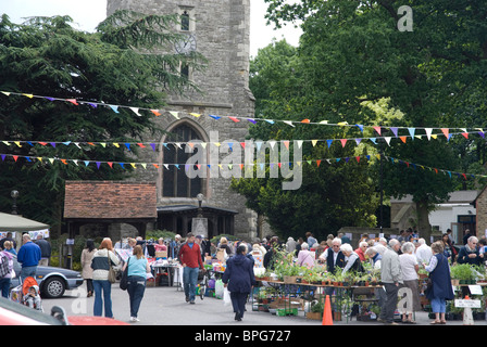 Summer Fete outside St Leonards Church in Heston West London England UK ...