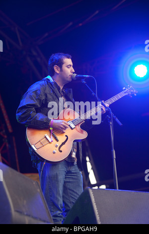 El Goodo playing at the Green man festival 2010, Wales, U.K Stock Photo ...