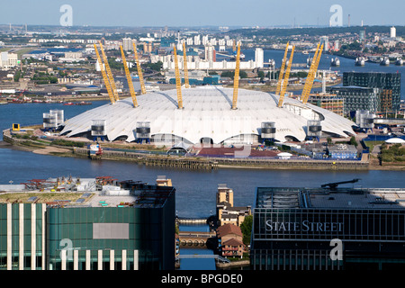 The O2 Arena The Millennium Dome Aerial View Stock Photo - Alamy