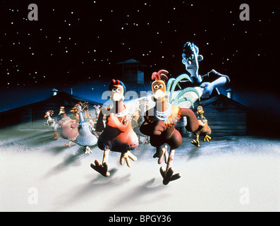 Chicken Run Rocky Ginger Stock Photo - Alamy