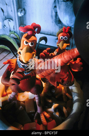 Chicken Run Rocky Ginger Stock Photo - Alamy