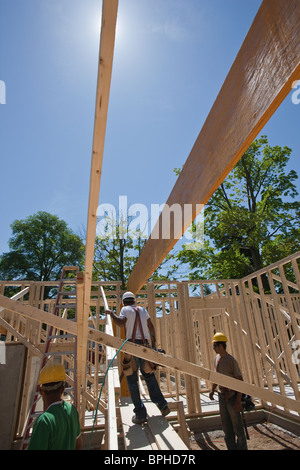 Carpenters framing a house Stock Photo - Alamy