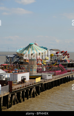 Clacton Pier funfair rides at Clacton on Sea Essex England An East ...