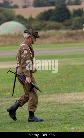 Actor playing Corporal Jones from Dad's Army. Shoreham airshow, West ...