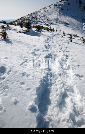 Franconia Ridge during the winter months in the White Mountains, New ...