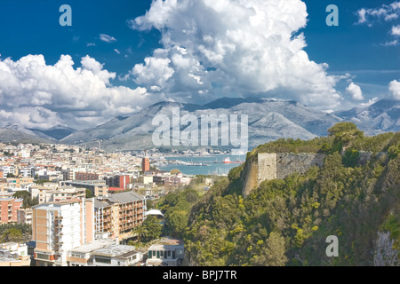 High viewpoint of Gaeta town in Lazio, Italy Stock Photo - Alamy