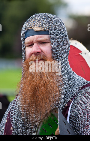 knight in chainmail at medieval reenactment Stock Photo - Alamy